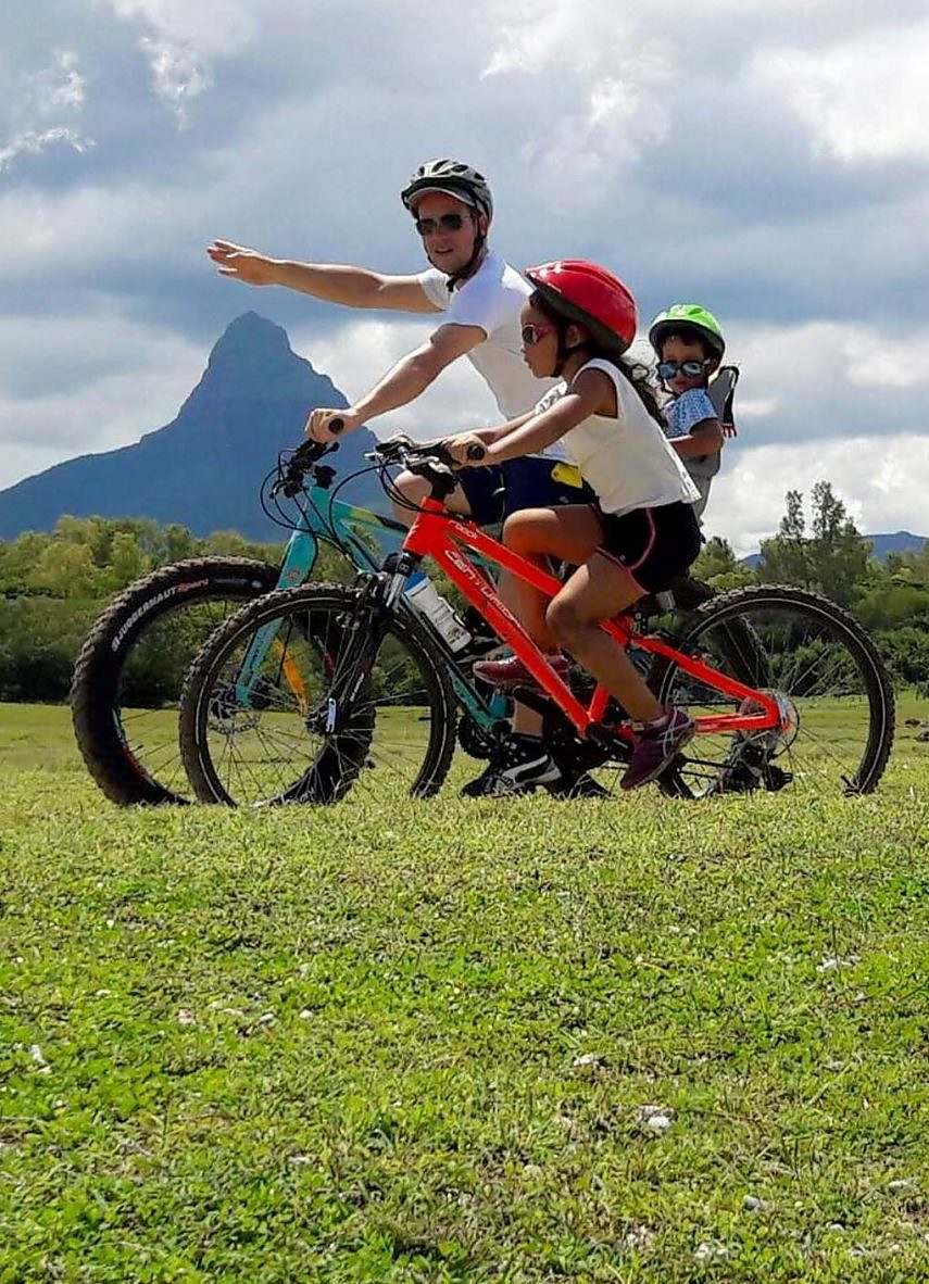 Family bike-ride at Wolmar Mauritius | Family Activities Mauritius